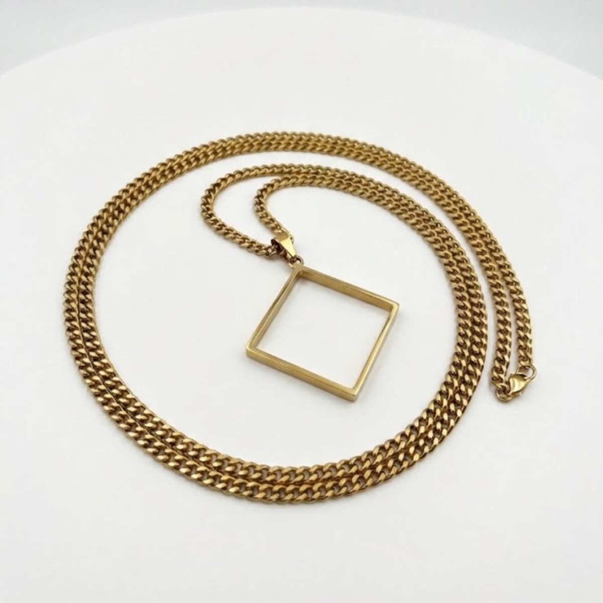 Epoksi Kare Model Metal Kolye Takı Ucu (5 Adet) Gold ₺71,50-Tahtakale ...